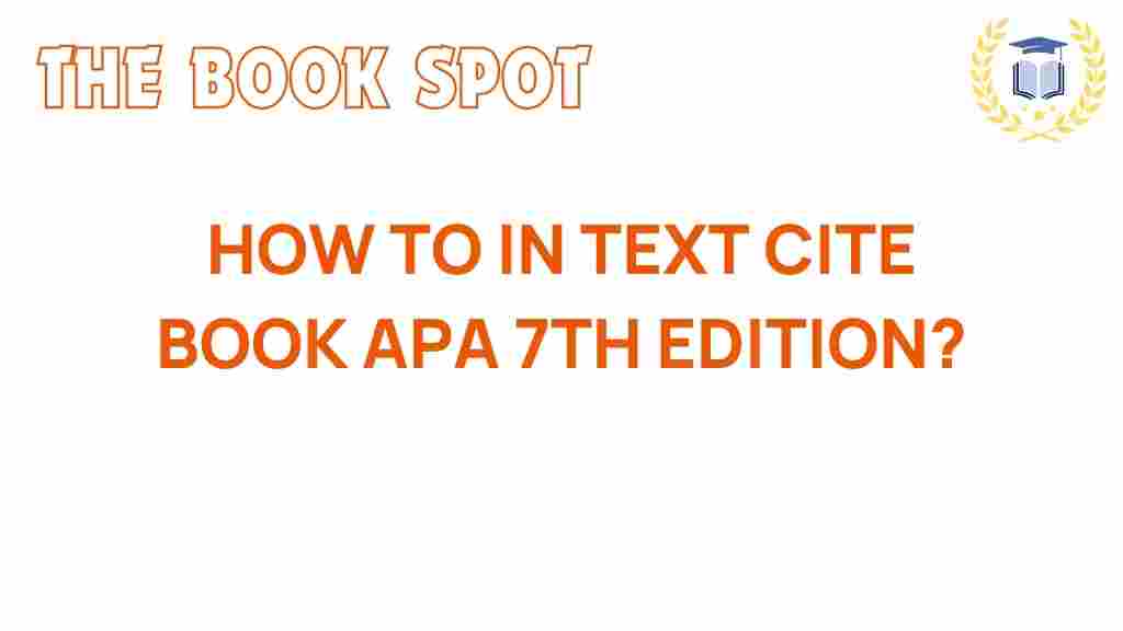 Mastering In-Text Citations: Your Guide to APA 7th Edition